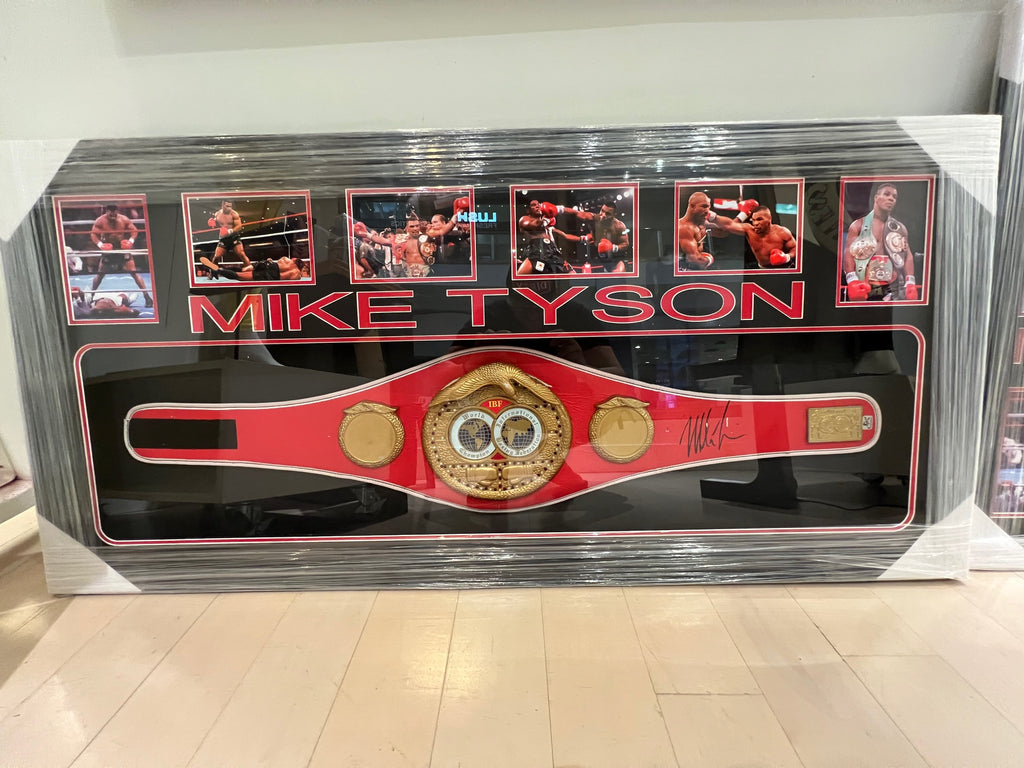 Mike Tyson signed boxing belt! – Pako Pablos Studios
